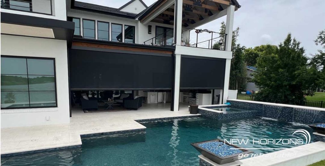 Motorized Patio Shades | Sun & Heat Control | New Horizons Orlando