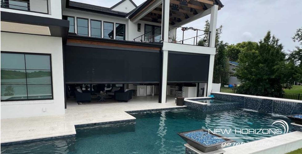 Benefits of Motorized Retractable Shades in Florida | New Horizons